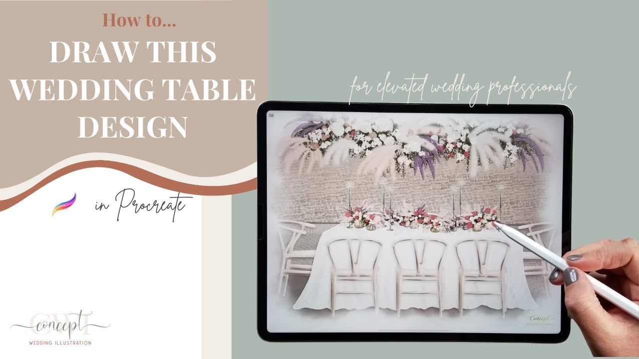Procreate Wedding Table Illustration - How I bring my designs to life ...