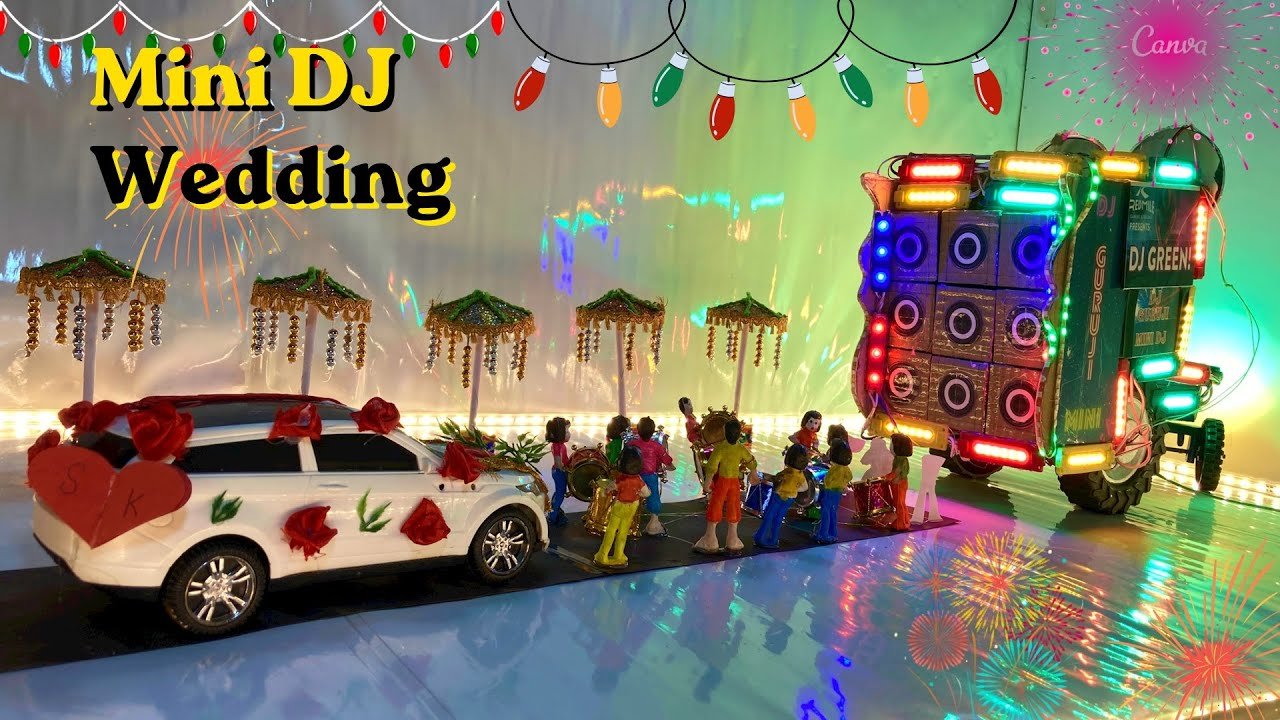 DIY Mini Baraat Wedding DJ Tractor Setup | Mini DJ Wedding Tractor ...