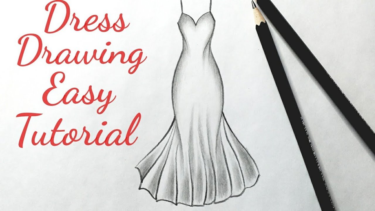 How you can draw a fantastic Wedding dress drawing design easy Fashion ...
