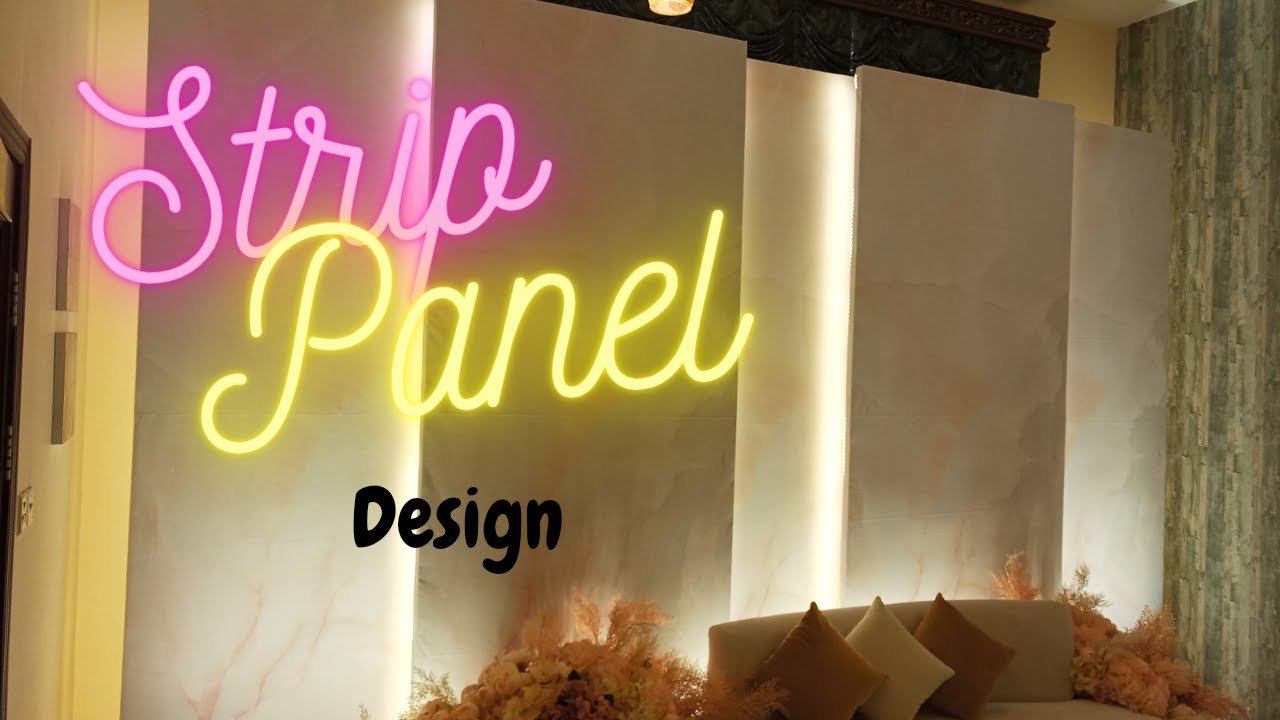 Strip Lights Panel - Easy wedding Stage Design - Wedding Plan 360