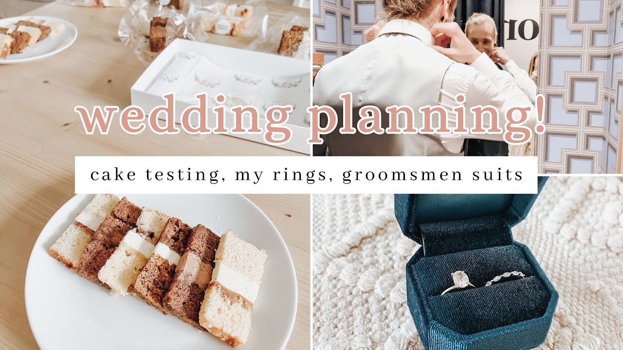 Wedding Planning VLOG ???? | cake testing, sharing my wedding rings ...