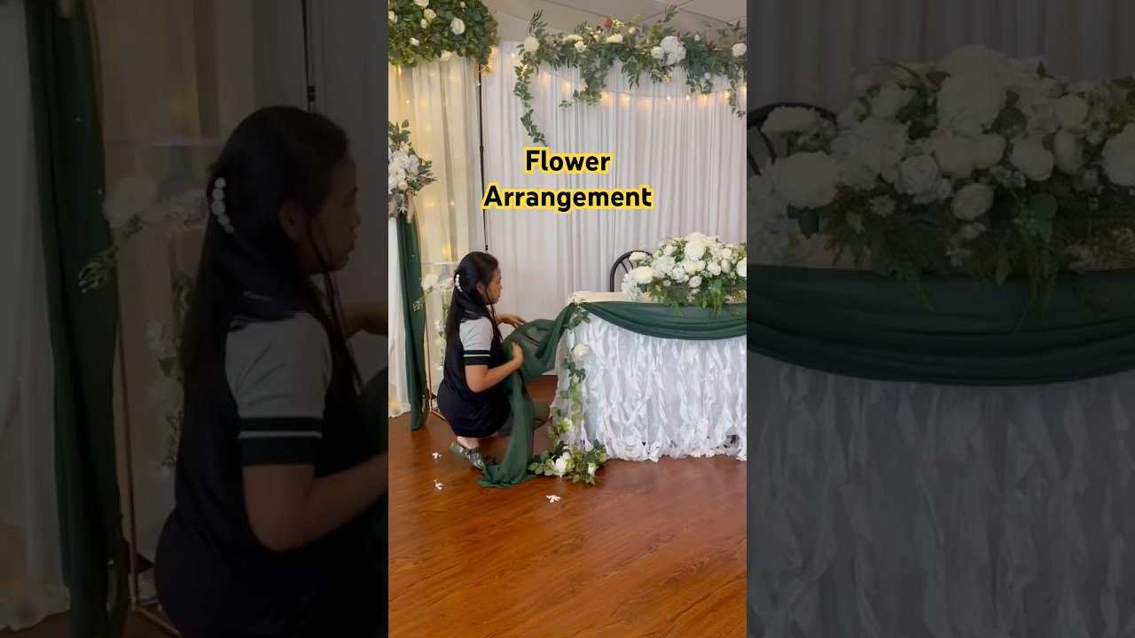HOW TO ARRANGE THE WEDDING SWEETHEART TABLE 😍 #ytshort #shorts #wedding ...