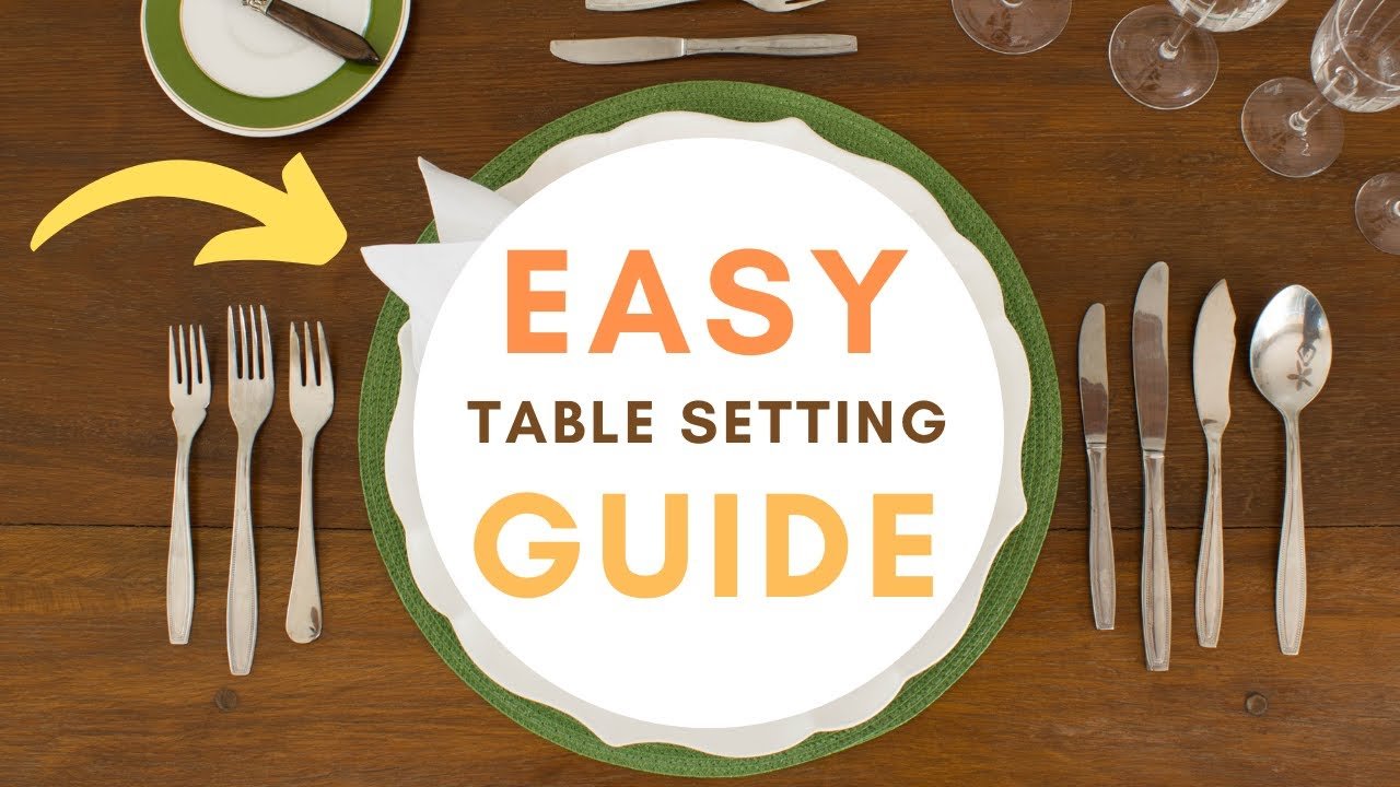 Learn how to Set a Dinner Table with Cutlery (FULL TUTORIAL) - Wedding ...