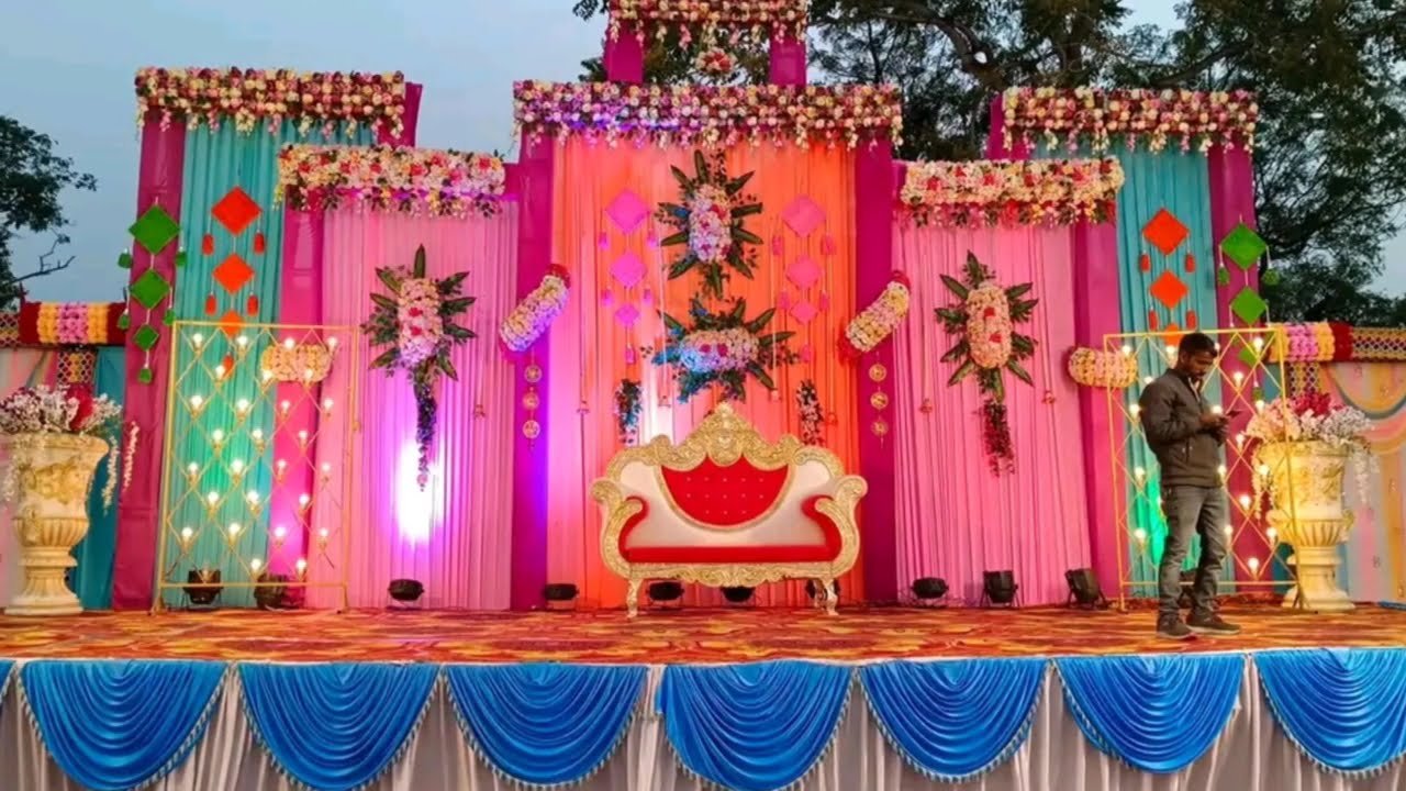 wedding stage decoration design ideas 💡|| 2025 latest and trending ...