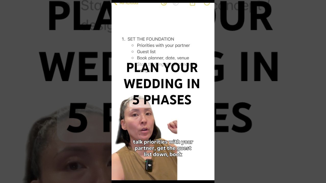 Plan your wedding with these 5 phases. #weddingplanning - Wedding Plan 360