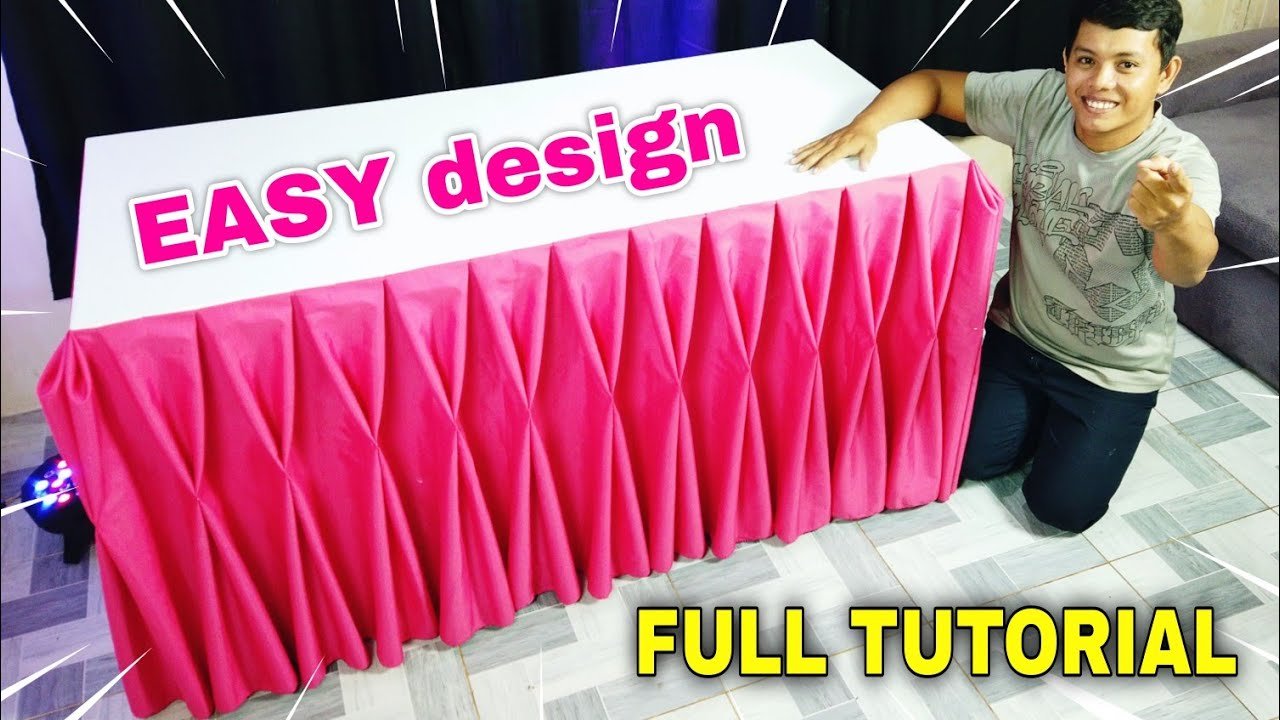 PINCH DESIGN TABLE SKIRTING FULL TUTORIAL - Wedding Plan 360